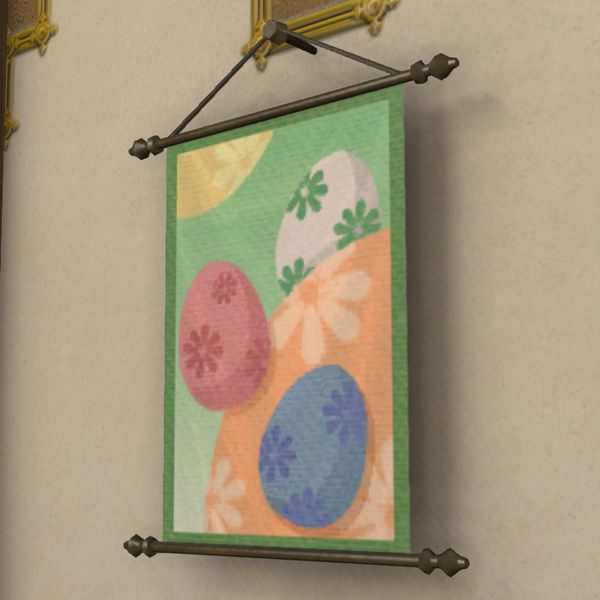 Hatching-tide Banner FFXIV Housing - Wall-mounted
